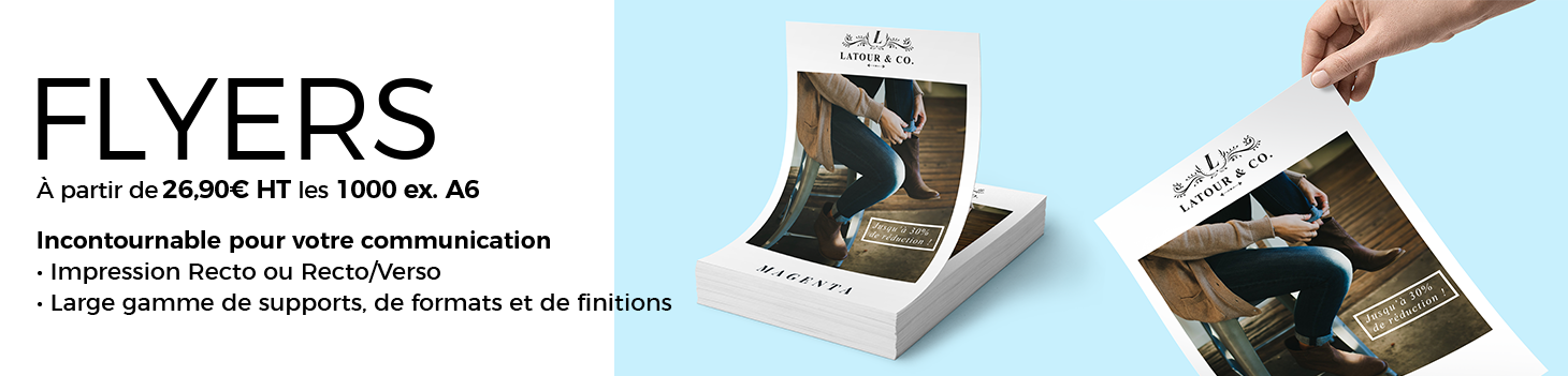 Flyers publicitaires - Impression de Flyer en ligne - Ooprint