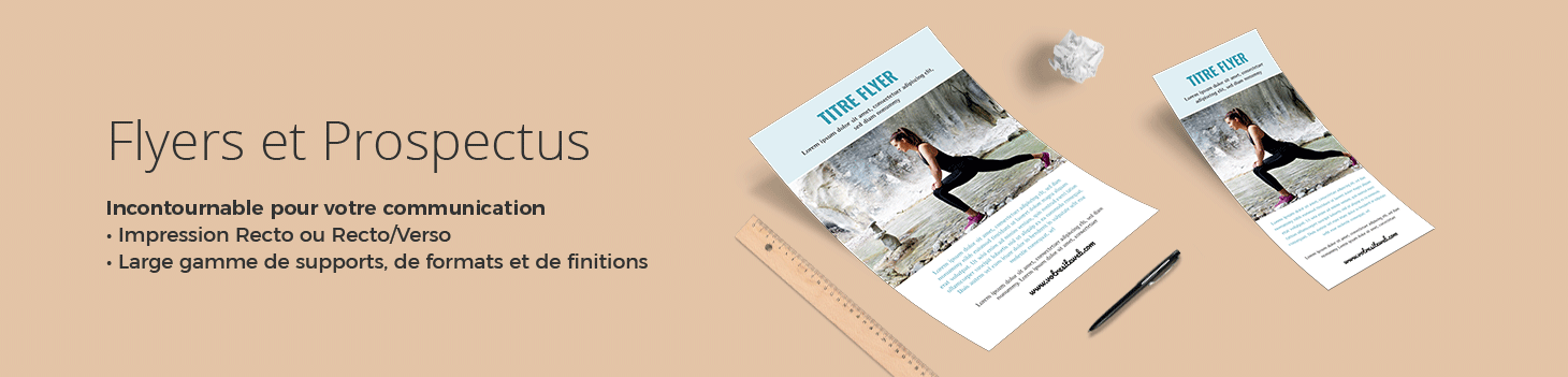 Flyers publicitaires - Impression de Flyer personnalisés