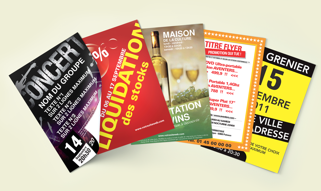 Flyers publicitaires - Impression de Flyer en ligne - Ooprint